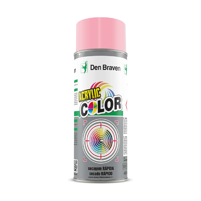 Spray Acrílico 400ml Rosa Claro RAL 3015 - Simmat - Materiais de ...